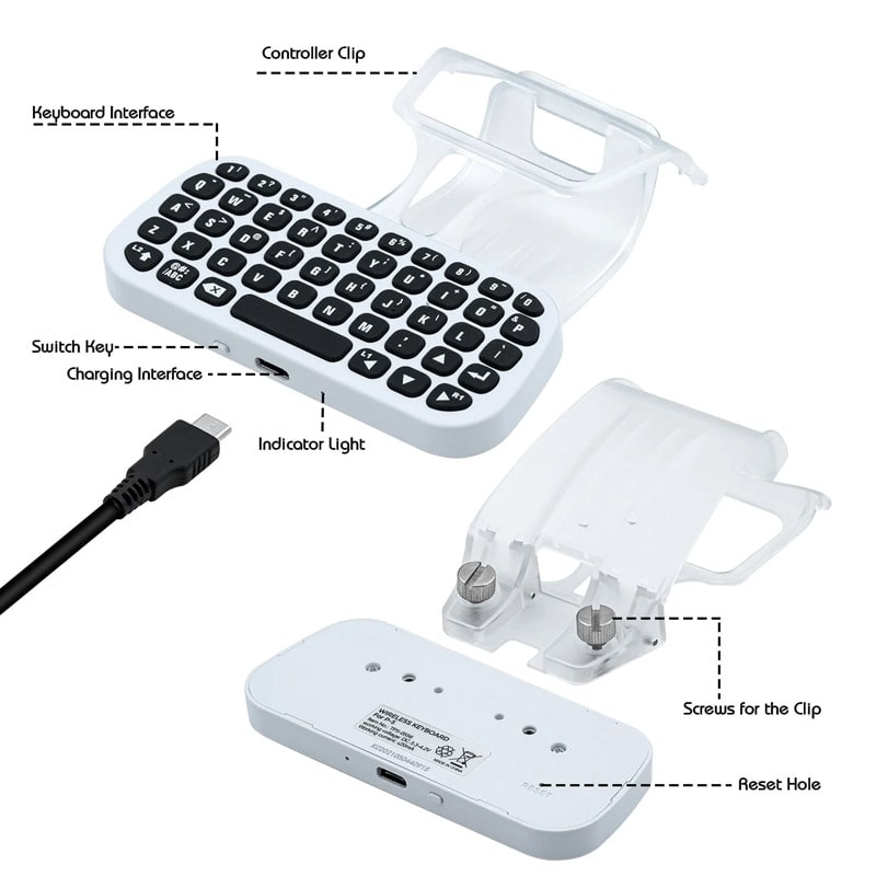 Tastatura Bluetooth za PS5 DOBE TP5-0556