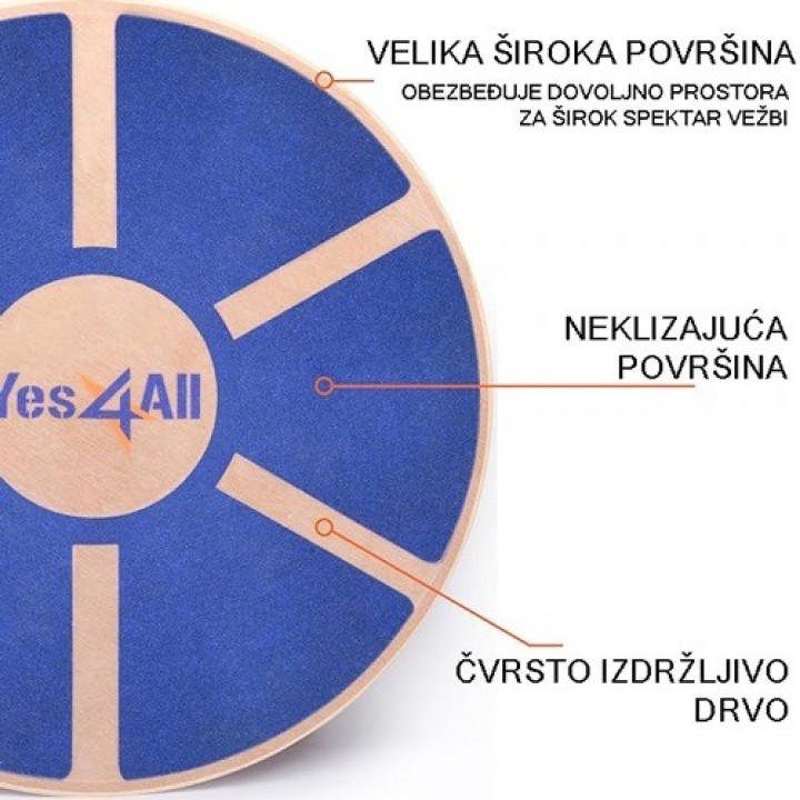 DRVENA BALANS PLOČA YES4ALL– BALANS PLATFORMA