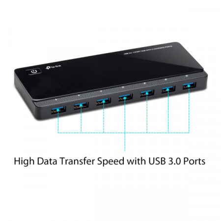 USB HUB 7 port TP-Link UH720 3.0 5V2.4A