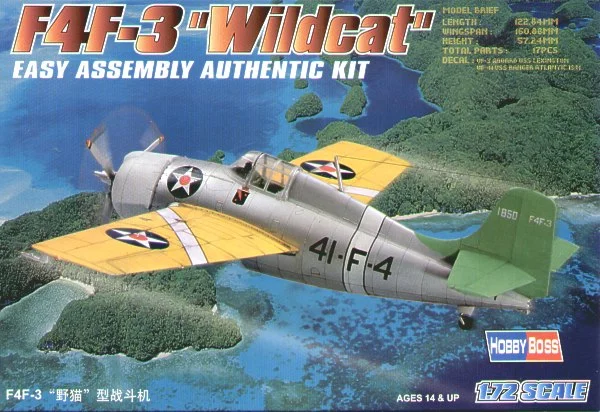 HOBBY BOSS 1/72 F4F-3 “Wildcat“