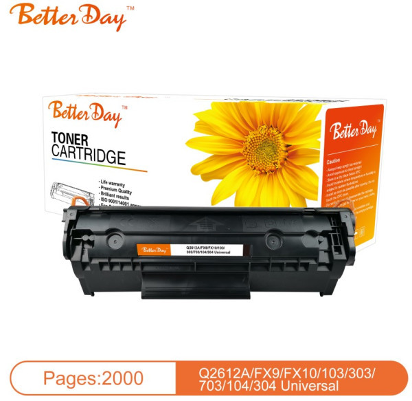 Toner BetterDay Q2612A/FX10 zam. kaseta za HP 2k