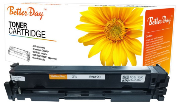 Toner BetterDay 207A(W2212A) M255/M283 zam. kaseta za HP Yellow 1.6k (bez cipa)