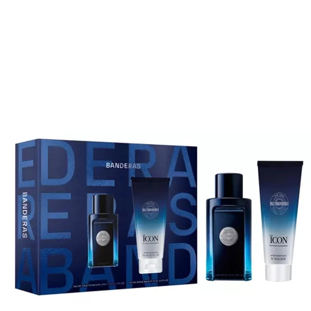 ANTONIO BANDERAS SET MEN THE ICON (TOALETNA VODA 50ML+AFTER SHAVE BALSAM 75ML)