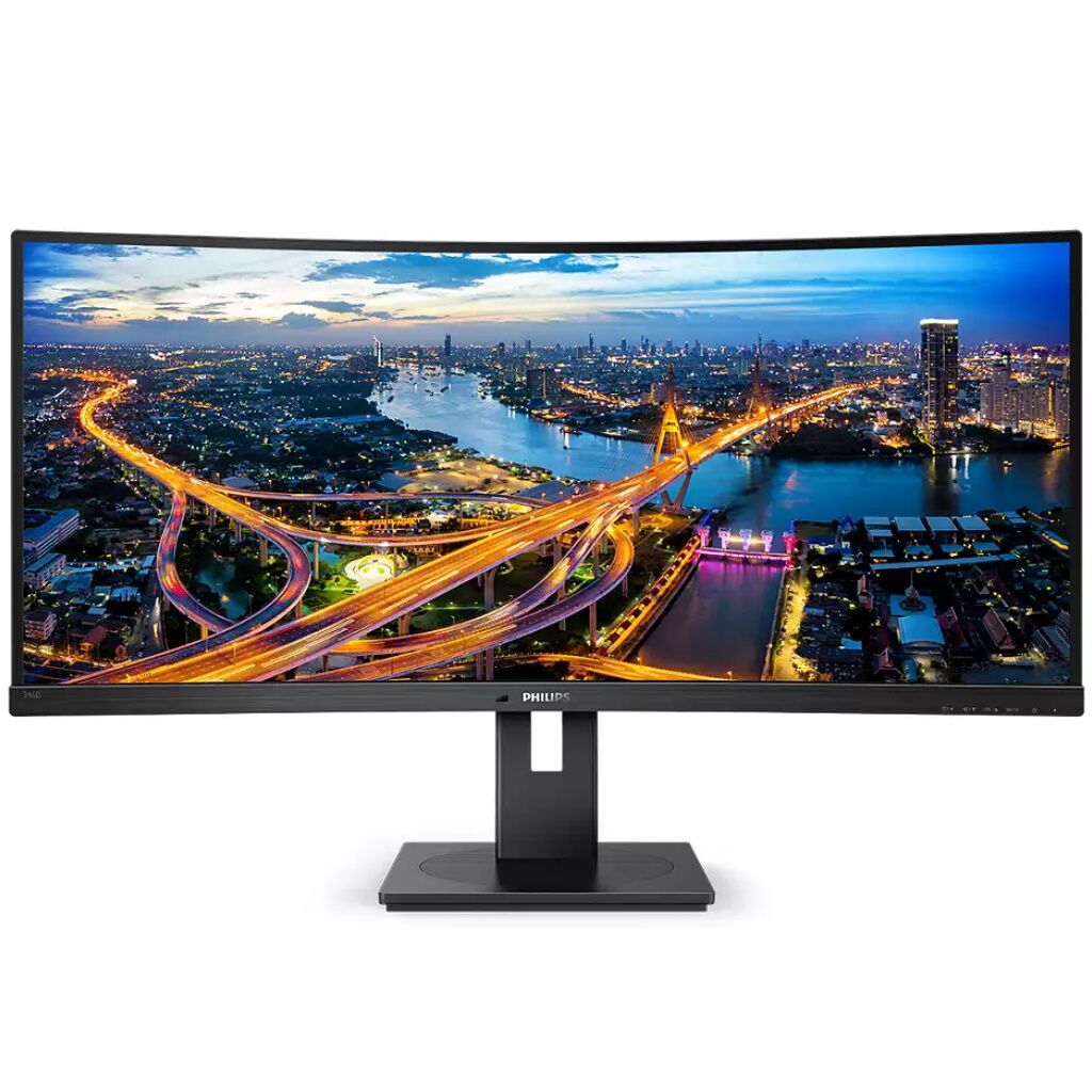 Monitor PHILIPS 346B1C/00 34"/VA,21:9,zakrivljen/3440x1440/100Hz/4ms GtG/HDMI,DP,USB,LAN/zvučnici