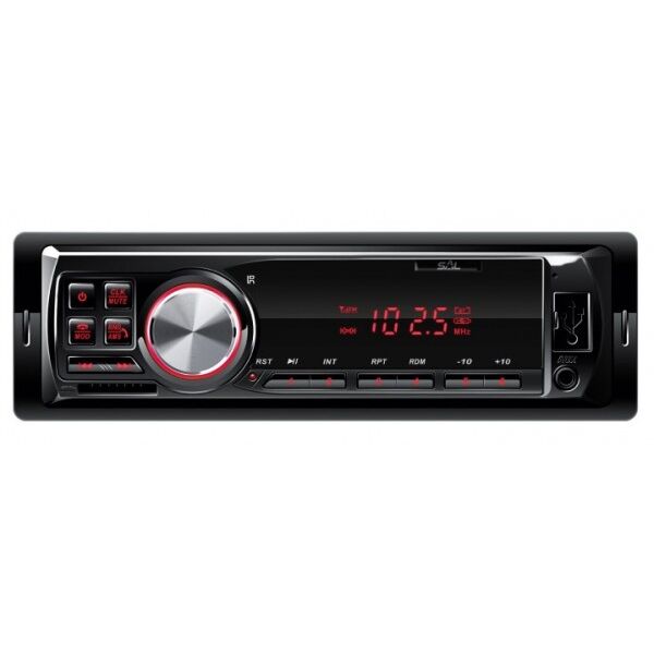 Auto radio SAL VBT1100/RD Red FM, USB, SD, 3,5mm, Bluetooth, 4x45W + daljinski