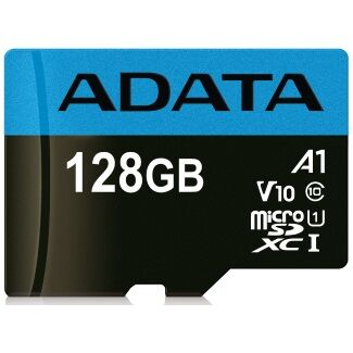 A-DATA Memorijska kartica UHS-I MicroSDXC 128GB class 10 + adapter AUSDX128GUICL10A1-RA1