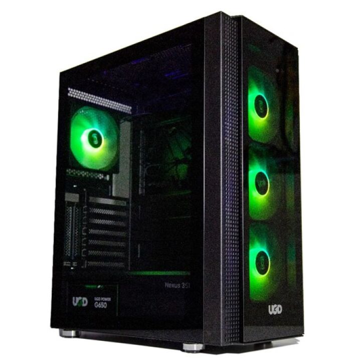 Kuciste Nexus 3517 ATX, Providna stranica, ugradjeno 4xRGB kulera, Crno