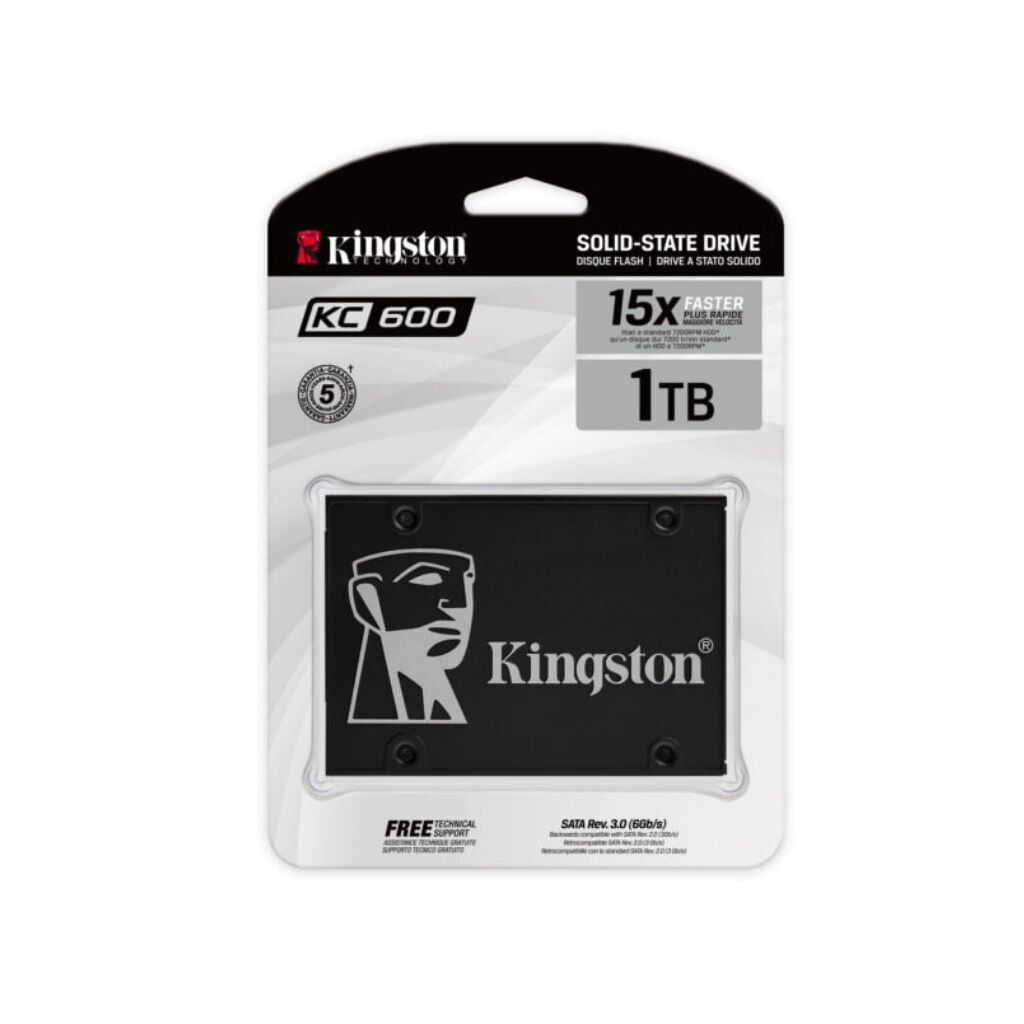 SSD KINGSTON KC600 1024GB/interni/2.5"/SATA3/crna