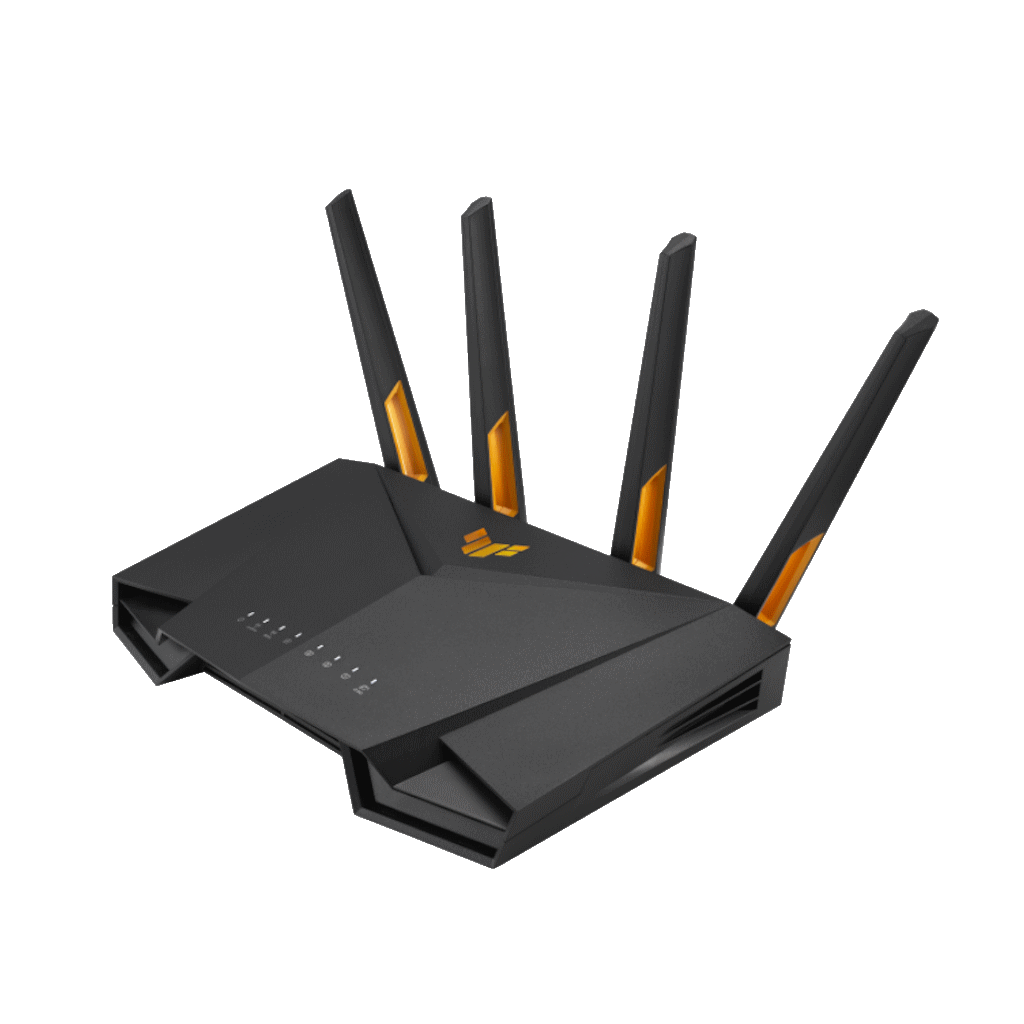 Bežični ruter ASUS TUF-AX4200 Wi-Fi/AX4200/574 Mbps/3603 Mbps/USB3.2/4 eksterne antene/crna