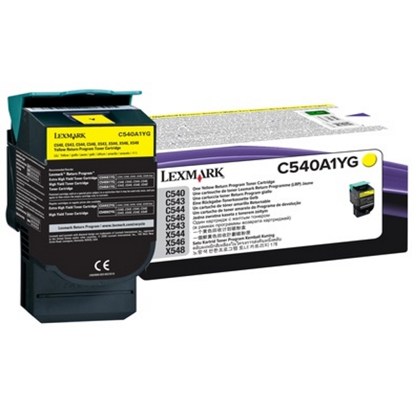 Toner LEXMARK C54x, X54x Return Program/žuta