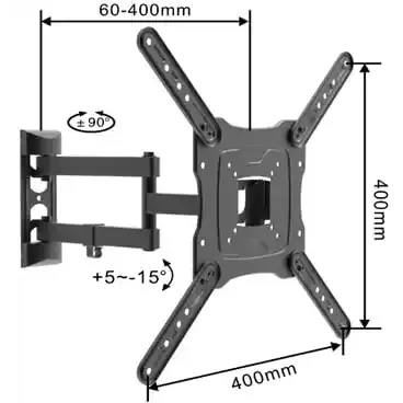 Nosač za TV Linkom 17-55/max vesa 400x400/30kg/zglobni