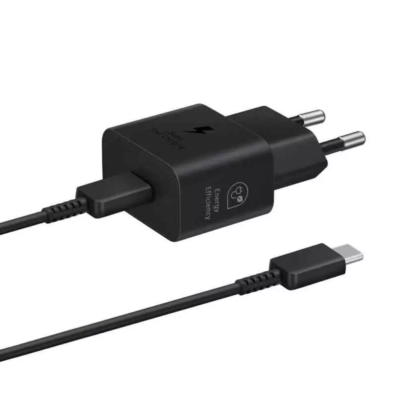 Samsung kucni punjac USB Type-C 3A 25W sa kablom crni EP-T2510-NBE