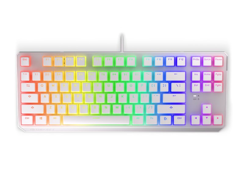 ENDORFY THOCK TKL PUDDING ONYX WHITE RED RGB TASTATURA (EY5A009)