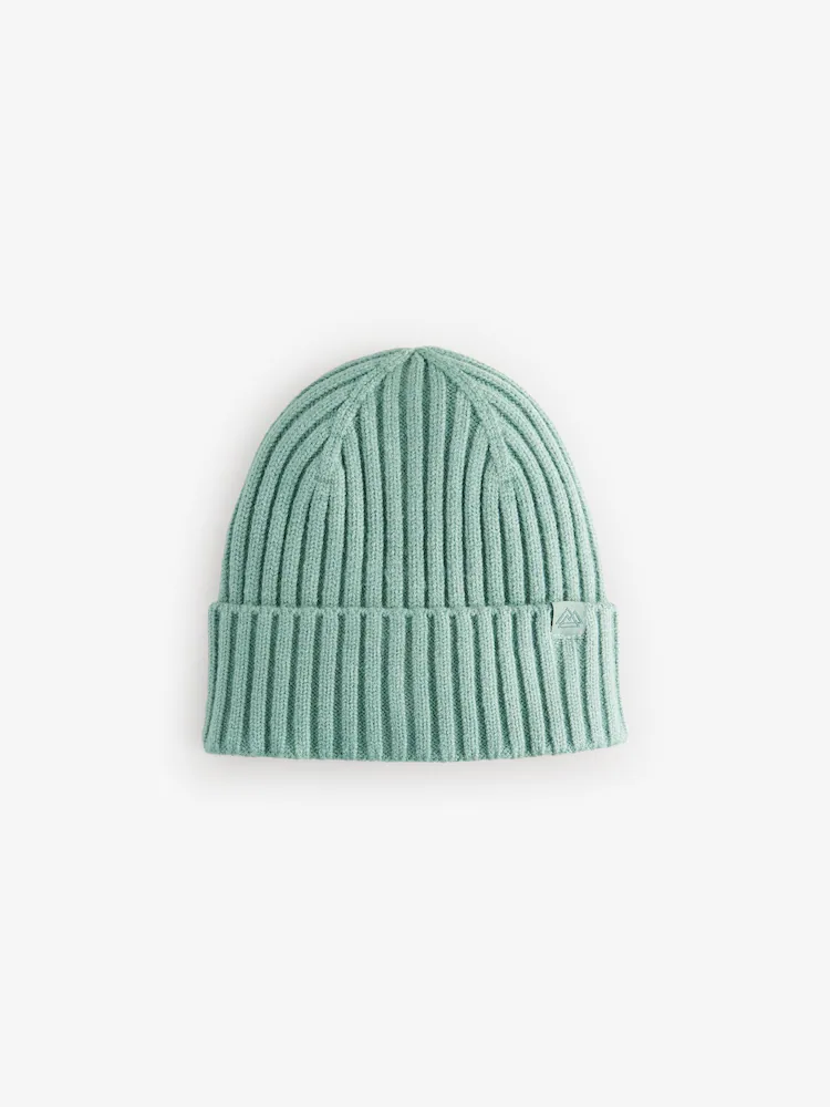 Sage Green Knitted Beanie Hat (1-16yrs)