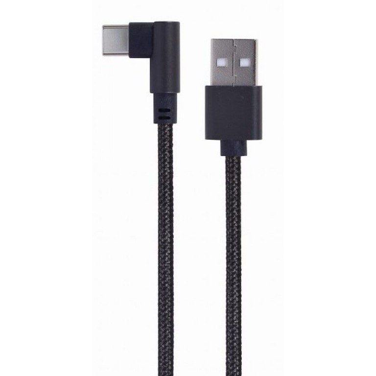 CC-USB2-AMCML-0.2M Gembird pod uglom USB Type-C kabl za punjenje i prenos podataka, 0.2 m, black