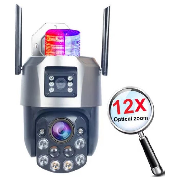 CAM-IP6MP-EP5-12X * ZOOM GMB kamera 6 mpix microSD iCSee xmeye pro Two-way PTZ ip66,2x3.6mm(6369)