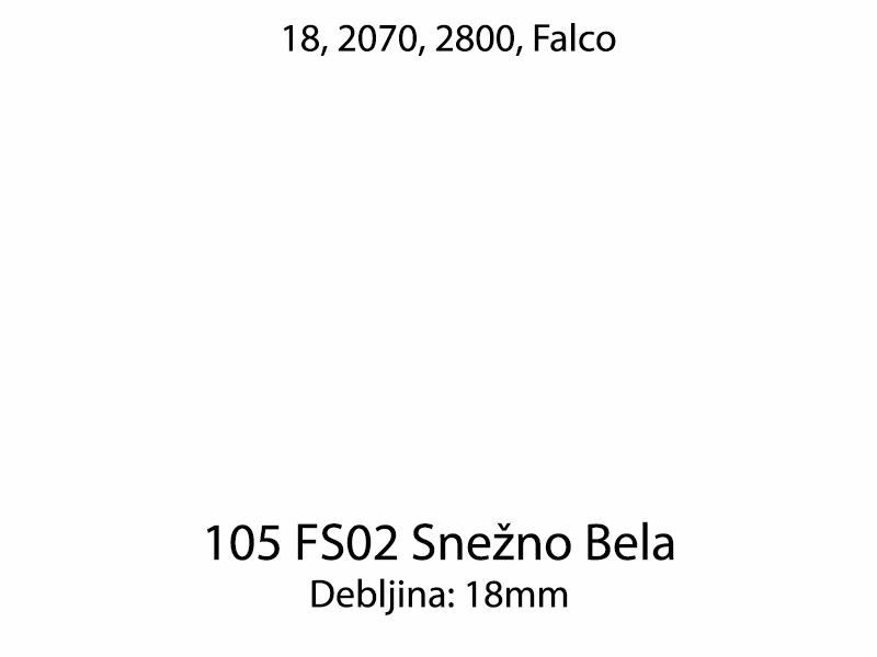 Onlinenamestaj 105 FS02 Snežno Bela