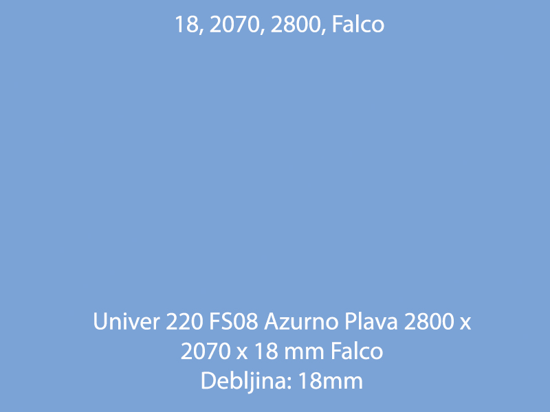 Onlinenamestaj 220 FS08 Azurno Plava