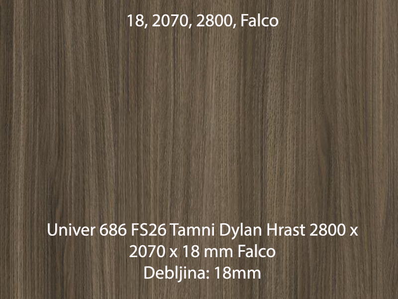 Onlinenamestaj 686 FS26 Tamni Dylan Hrast