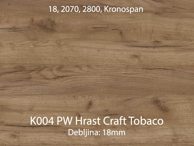 Onlinenamestaj K004 PW Hrast Craft Tobaco