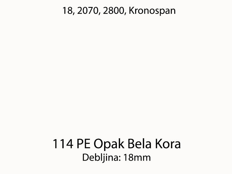 Onlinenamestaj 114 PE Opak Bela Kora