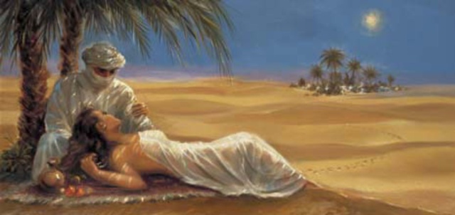 Desert love 1, uramljena slika 30x70cm i 50x100cm