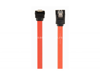 Gembird SATA III Data Cable, w/ Metal clip, 90 degrees angled connector, 0.5m