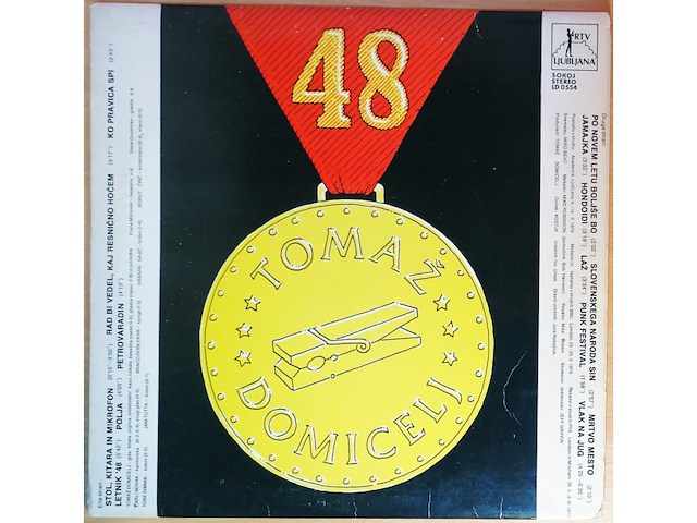 LP TOMAŽ DOMICELJ - 48 (1979) M/NM, ODLIČNA