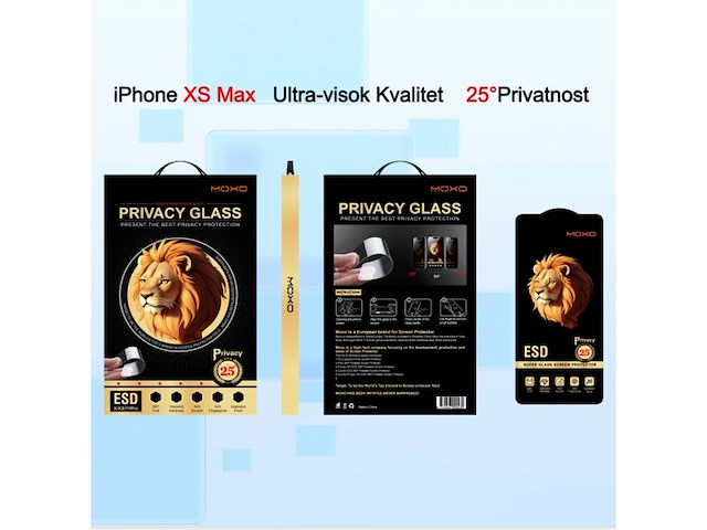 MOXO iPhone XS Max Zaštitno Staklo