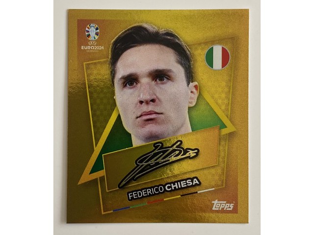 EURO 2024 Germany Topps SP ITA zlatna sličica