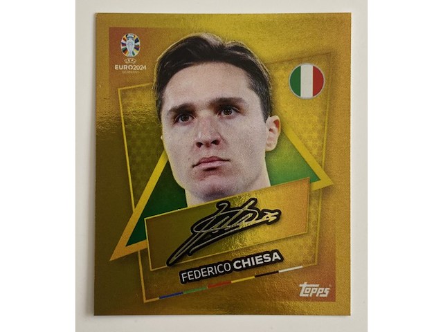 EURO 2024 Germany Topps SP ITA zlatna sličica