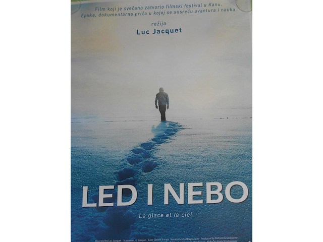 Led i nebo - filmski plakat - kao nov