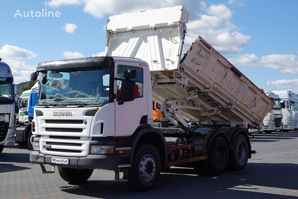 Scania P 340 / 6x4 / WYWROTKA / HYDROBURTA / BORDMATIC / MANUAL / 2010 kiper