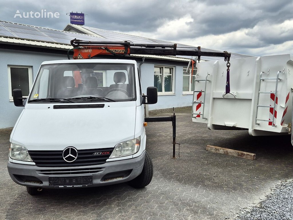 Mercedes-Benz Sprinter 413 313 Pritsche Kran Palfinger PC2300 kamion s ravnom platformom < 3.5t