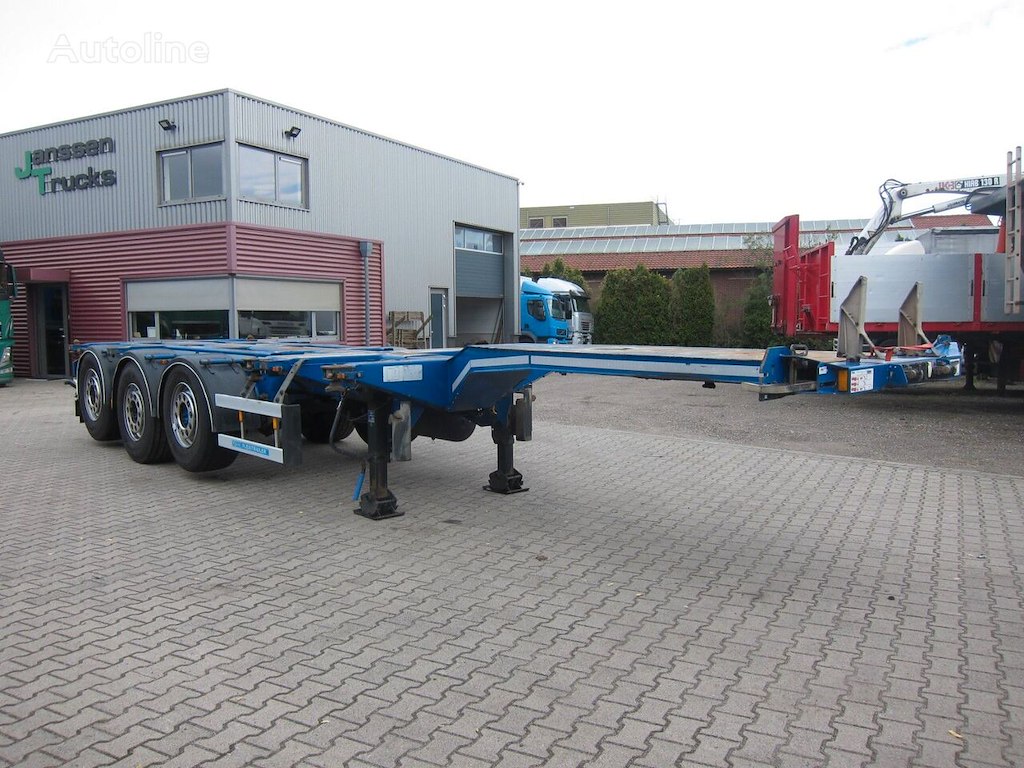 D-Tec Flexitrailer 3xExtendable poluprikolica za prevoz kontejnera