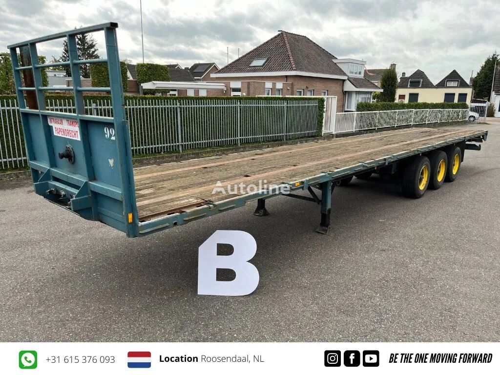 Groenewegen DRO-12-27 - BPW/DRUM - 65.104 poluprikolica platforma