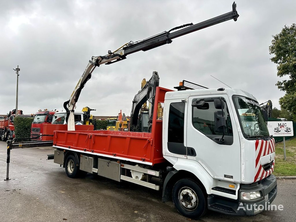 Renault Midlum 220 DCI + CRANE PALFINGER PK 6001 (5/6 F) - *177.000km* - kamion s ravnom platformom