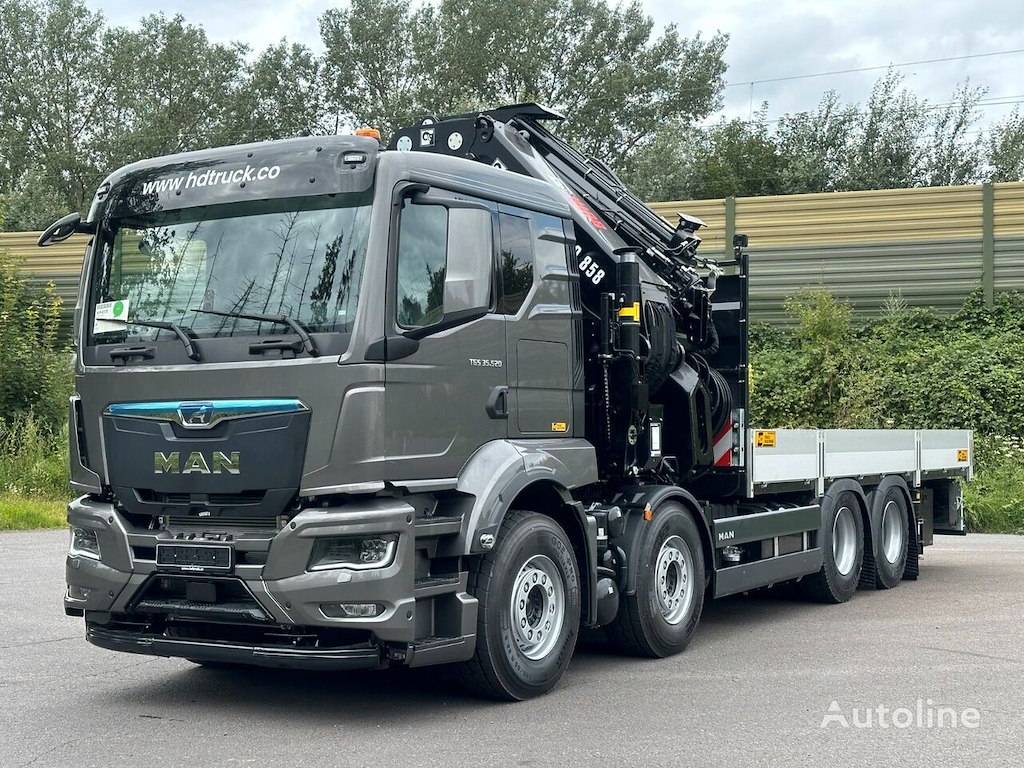 Novi MAN TGS 35.520 8x4 BL HIAB X-HIPRO 658 EP-6 kamion s ravnom platformom