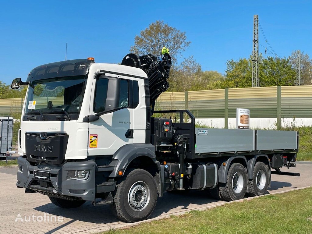 Novi MAN TGS 33.440 6x4 HIAB 228-6 kamion s ravnom platformom