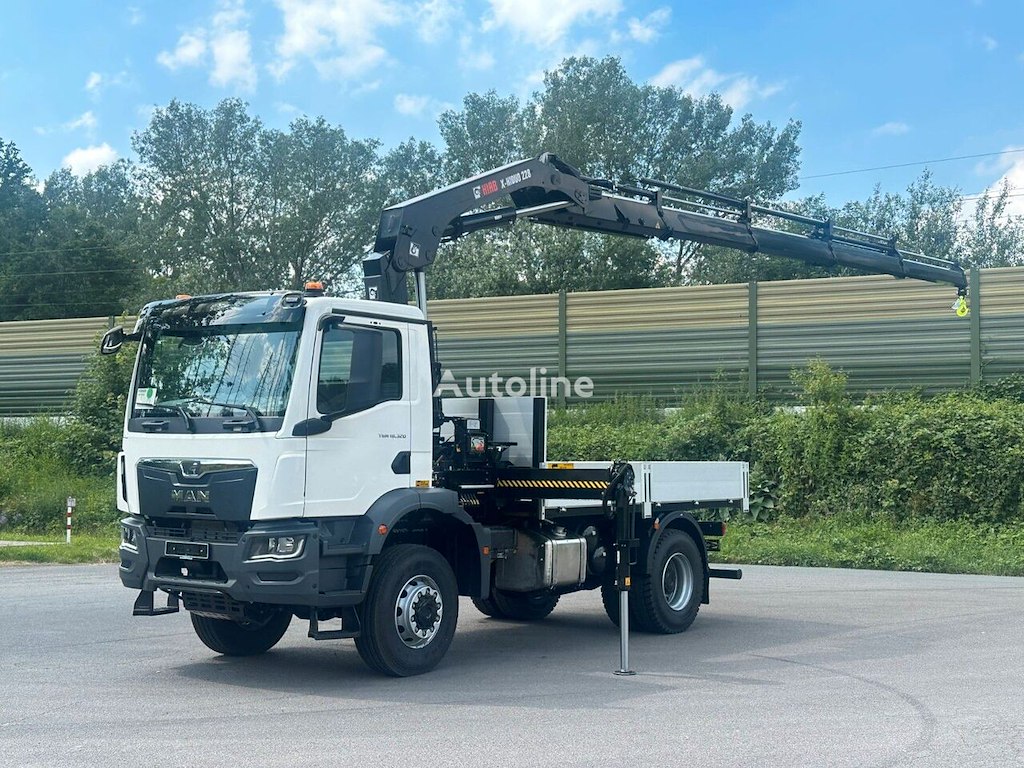 Novi MAN TGM 18.320 4x4 Euro 6e Pritsche Hiab 228-4 Kran kamion s ravnom platformom