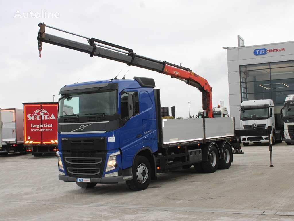 Volvo FH 500, EURO 6, 6X4, VEB+, PNEU 80%, PALFINGER PK 23500 kamion s ravnom platformom