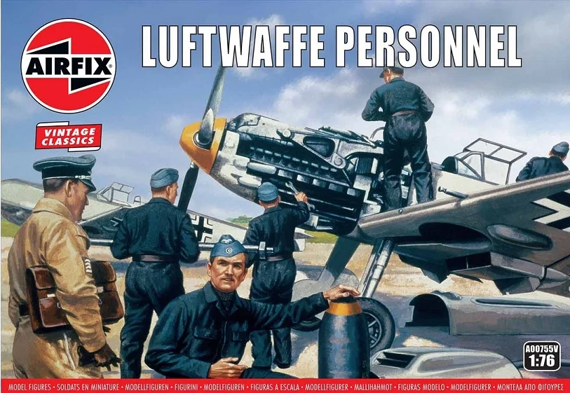 AIRFIX 1/76 Luftwaffe Personnel (Vintage Classiss)