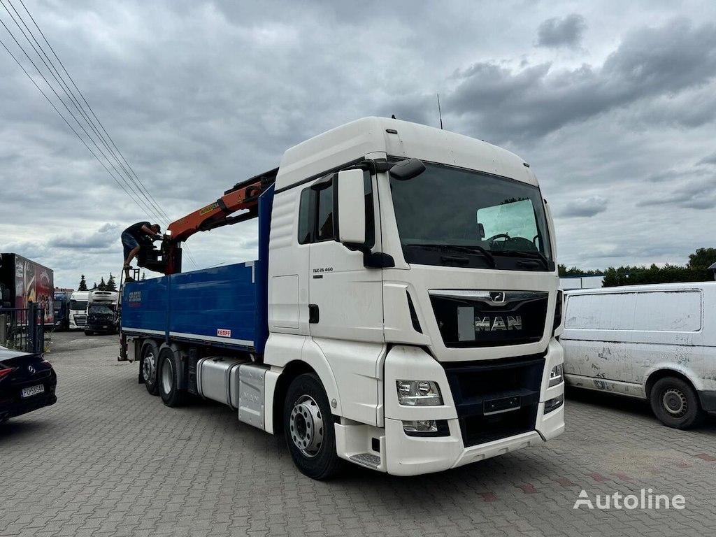 MAN TGX 26.420 // 2017r // Palfinger 18001L kamion s ravnom platformom