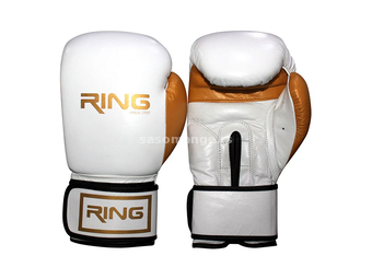 Rukavice za boks kožne RING RS 3211-12 white