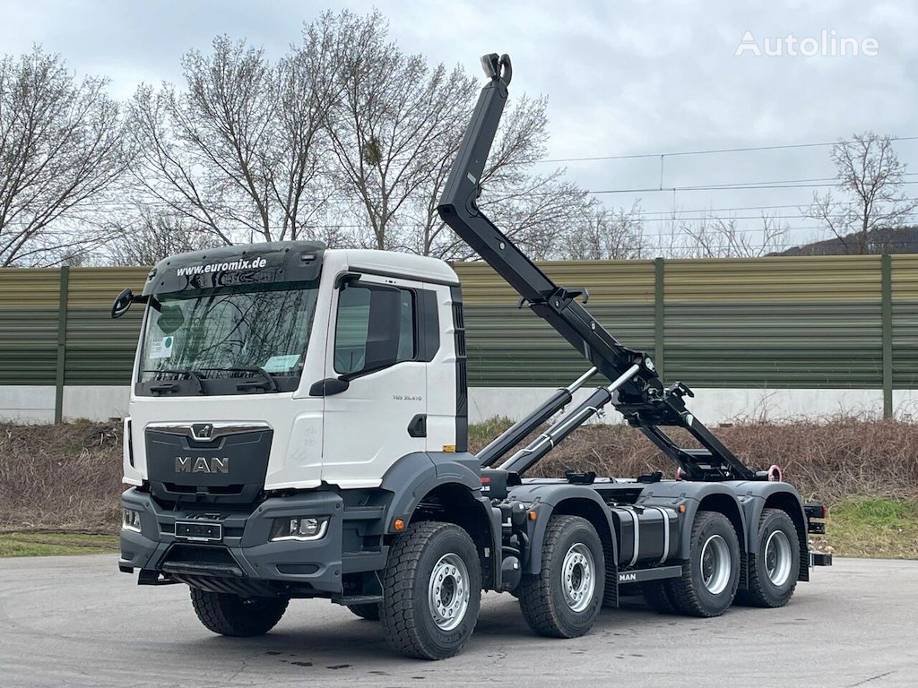 Novi MAN TGS 35.480 8x4 Euro6e Hiab MultLift Abrollkipper kamion rol kiper