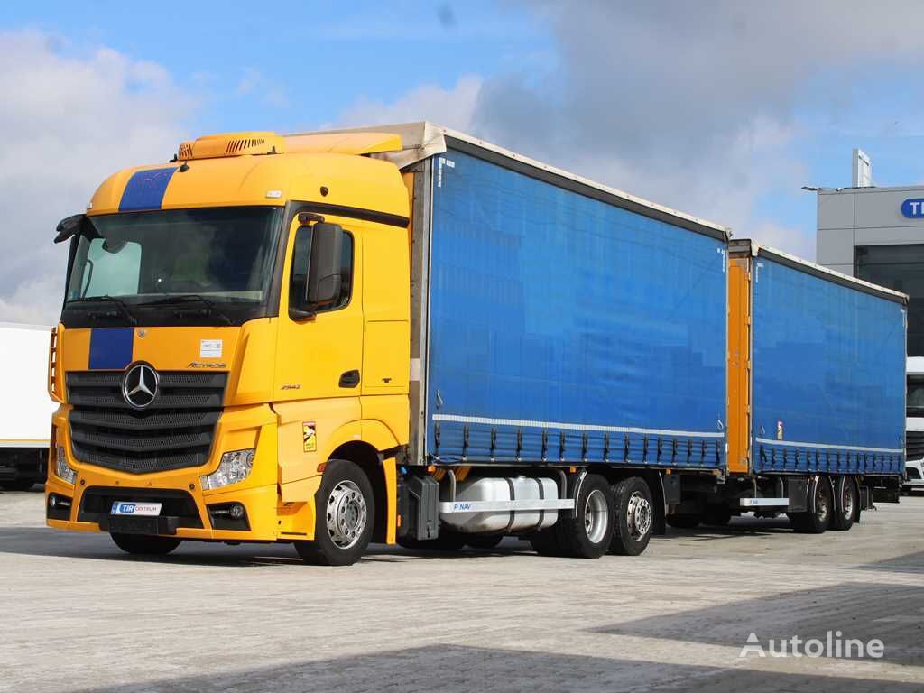 Mercedes-Benz Actros 2542, 5EEV kamion sa klizna zavesa cerada + prikolica sa kliznom ceradom