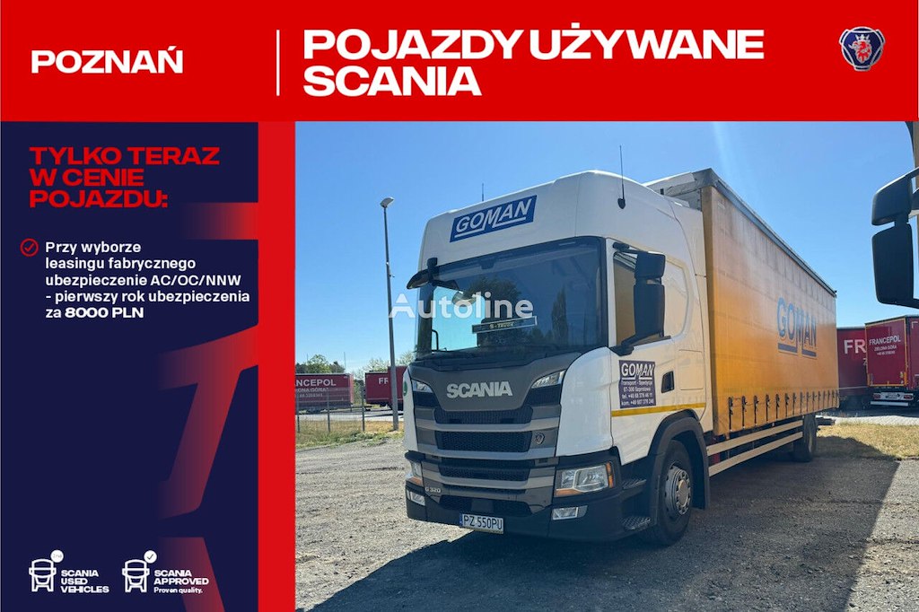 Scania G 320 kamion sa klizna zavesa cerada