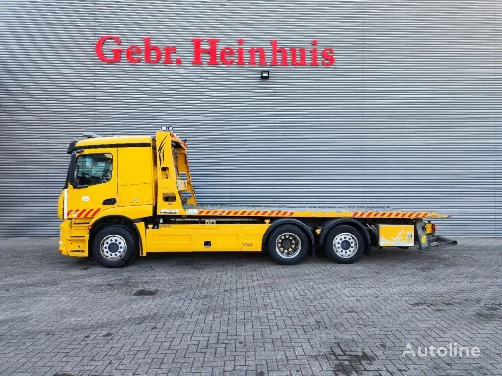 Mercedes-Benz Actros 2543 6x2 Euro 6 Omars 11 Tons Plateau 5 Tons Bril Winch! autotransporter