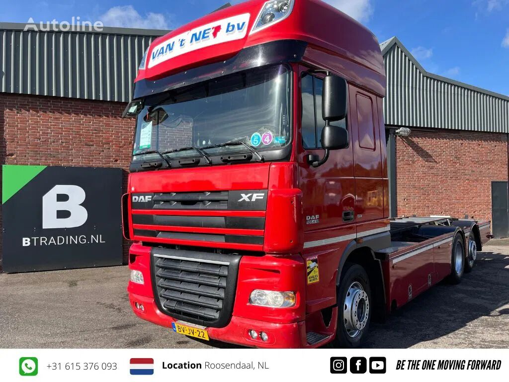 DAF XF 105.410 - 579.000KM - Lift/Steering axle - Dhollandia 1500KG vozilo za prevoz kontejnera