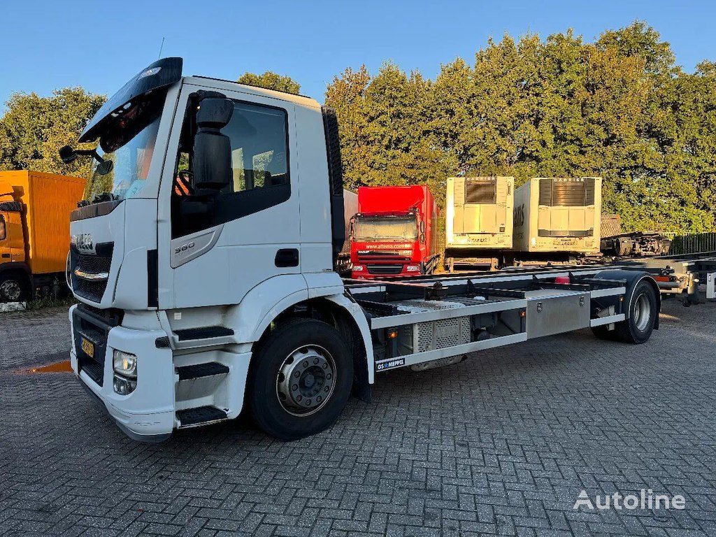 IVECO Stralis 360 4X2 EURO 6 ONLY 224.685 KM BDF CHASSIS vozilo za prevoz kontejnera